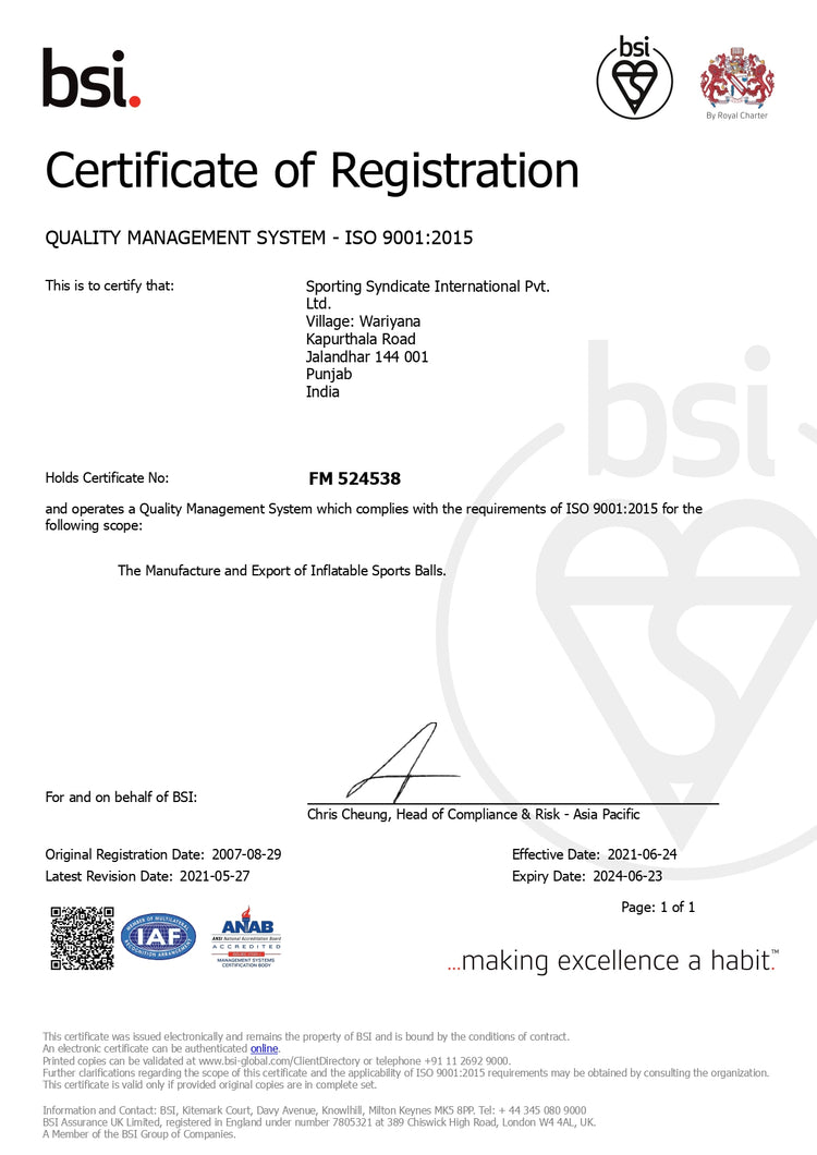 Our Certifications – Sporting Syndicate International